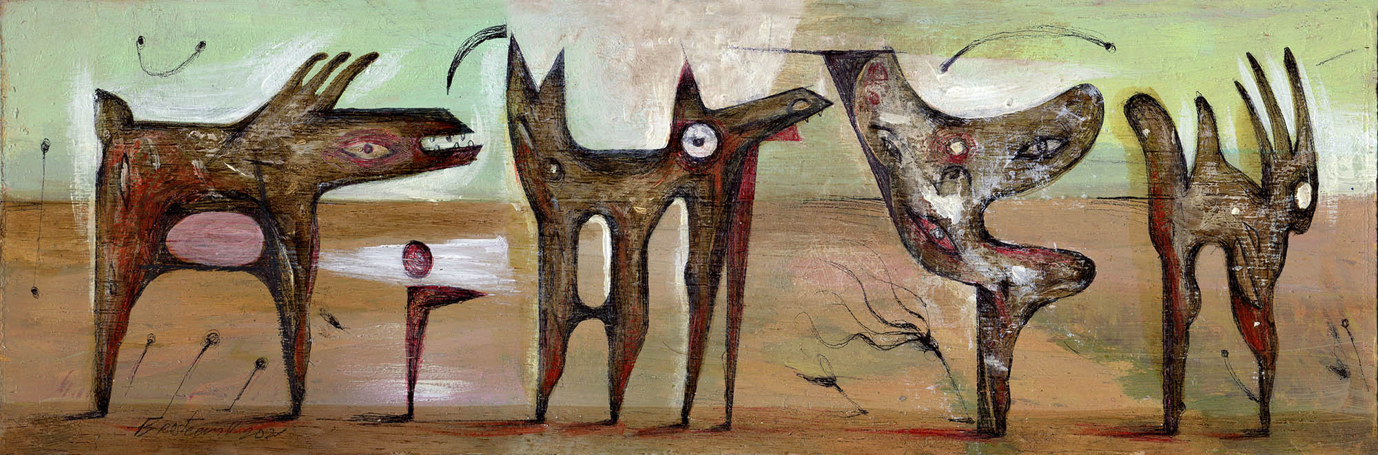 ABSURD PHENOMENONS | Drawings on paper | Valentina Brostean